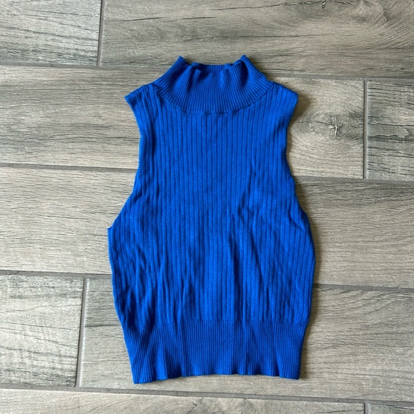 wild fable | Tops | Wild Fable Blue Ribbed Tank Top | Poshmark